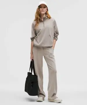 Lululemon Softstreme Pintuck Mid-Rise Pant - Warm Ash Grey
